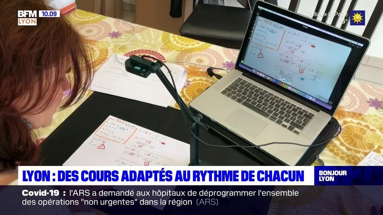 Lyon: des cours de maths en ligne adaptés au rythme de chacun