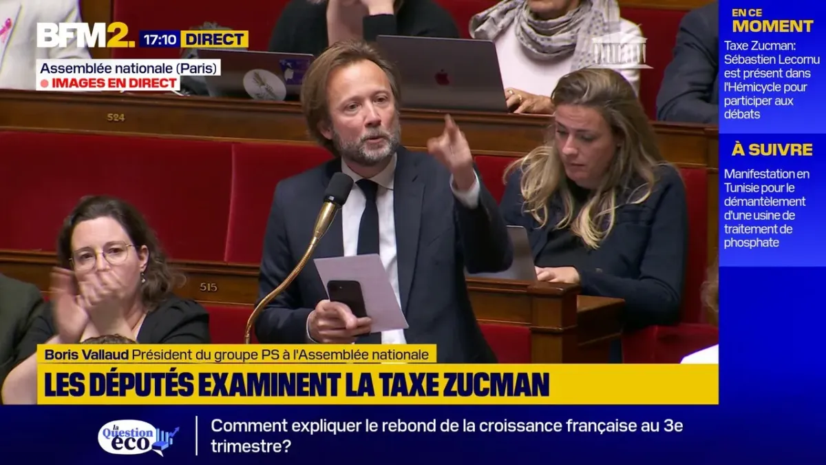 Taxe Zucman: Boris Vallaud dénonce "la folie fiscale" touchant "les classes moyennes et ...