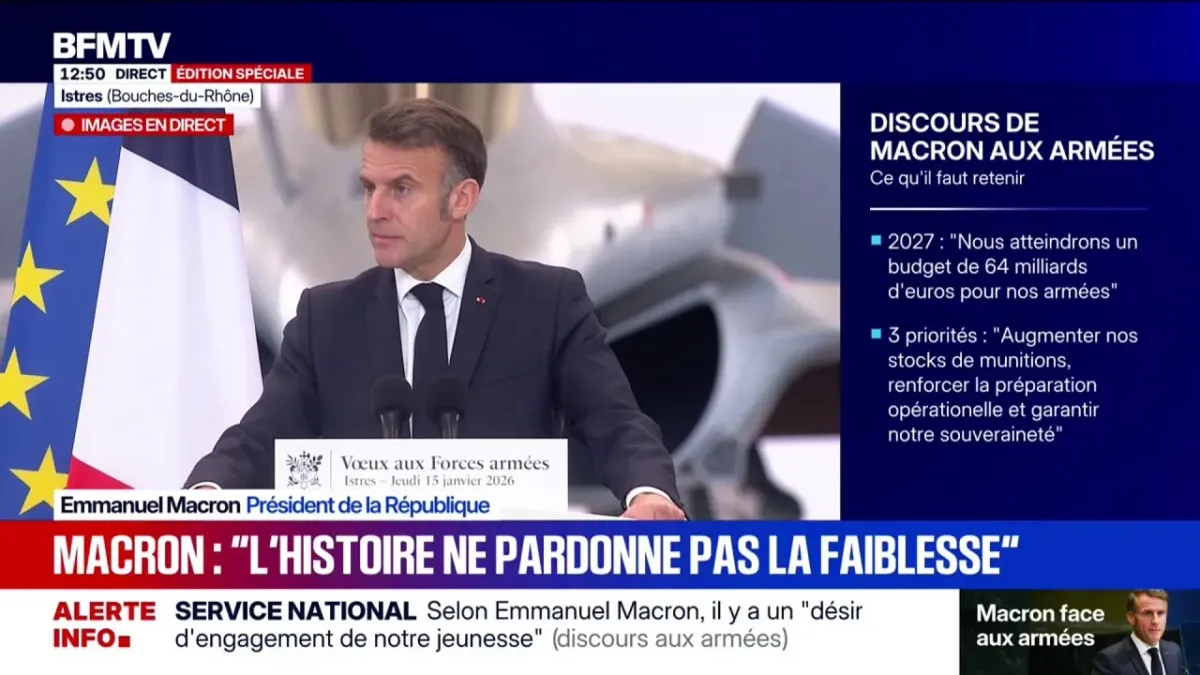 Emmanuel Macron assure que les "deux tiers" des capacités de ...