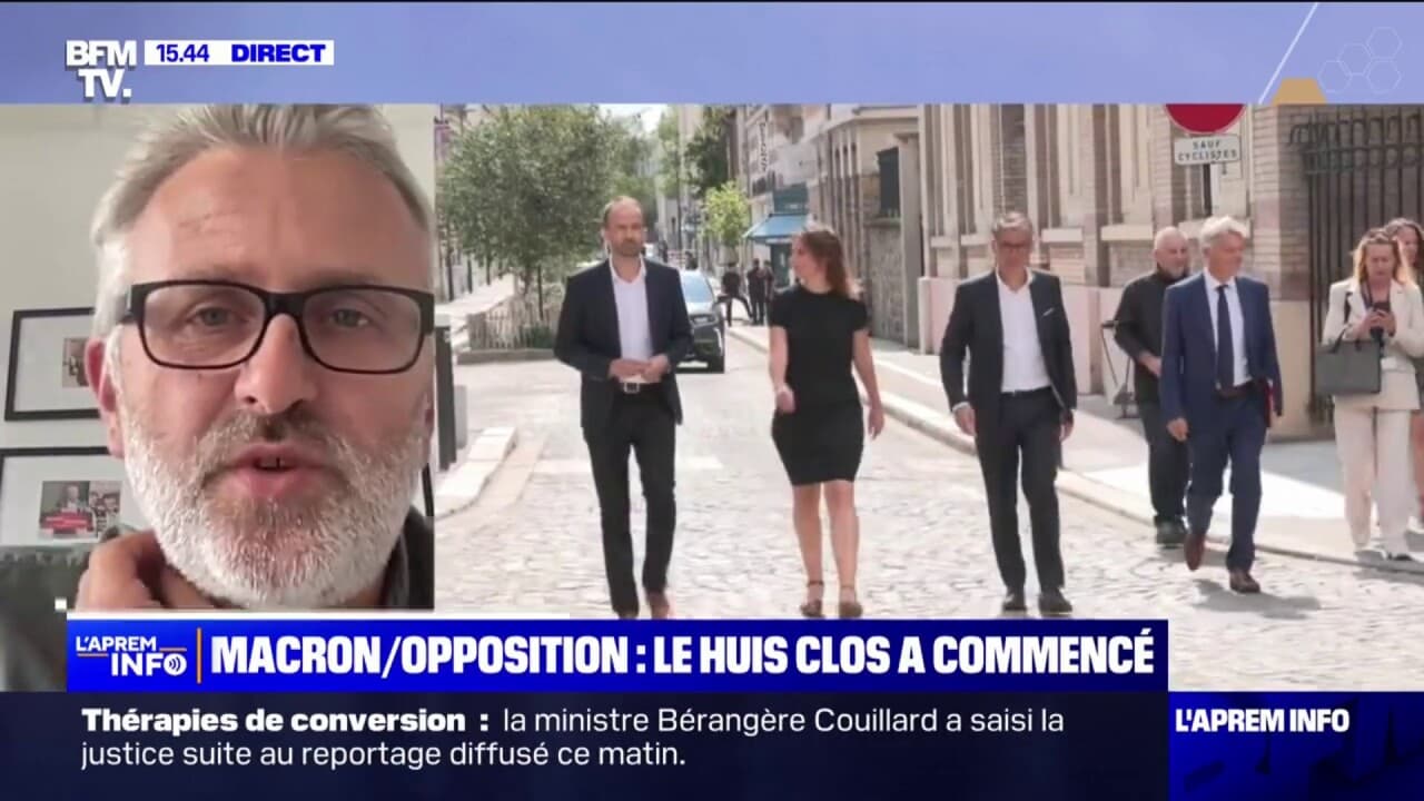 Réunion entre Emmanuel Macron et les chefs de partis: "On y va pour ...