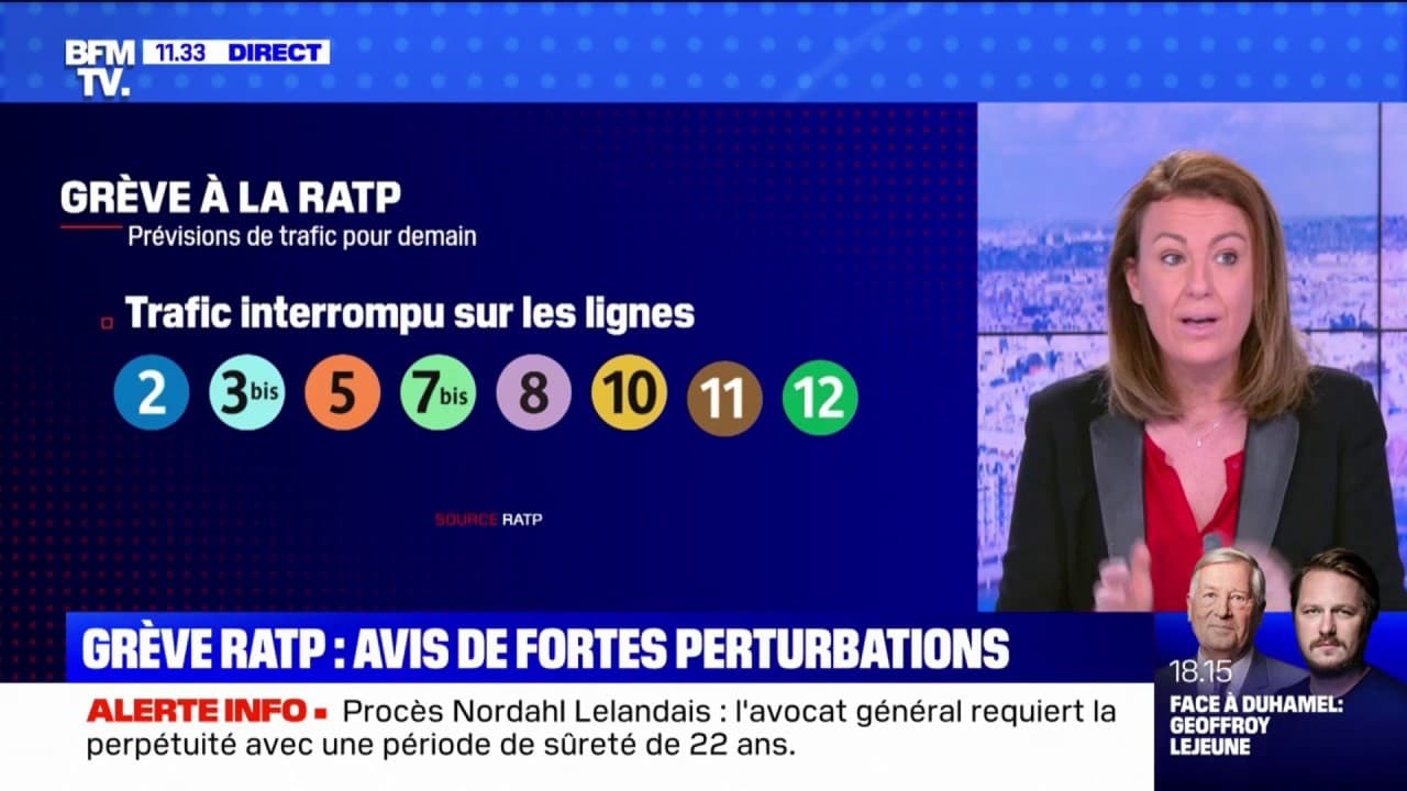 Grève de la RATP: quelles sont les perturbations à prévoir dans les ...
