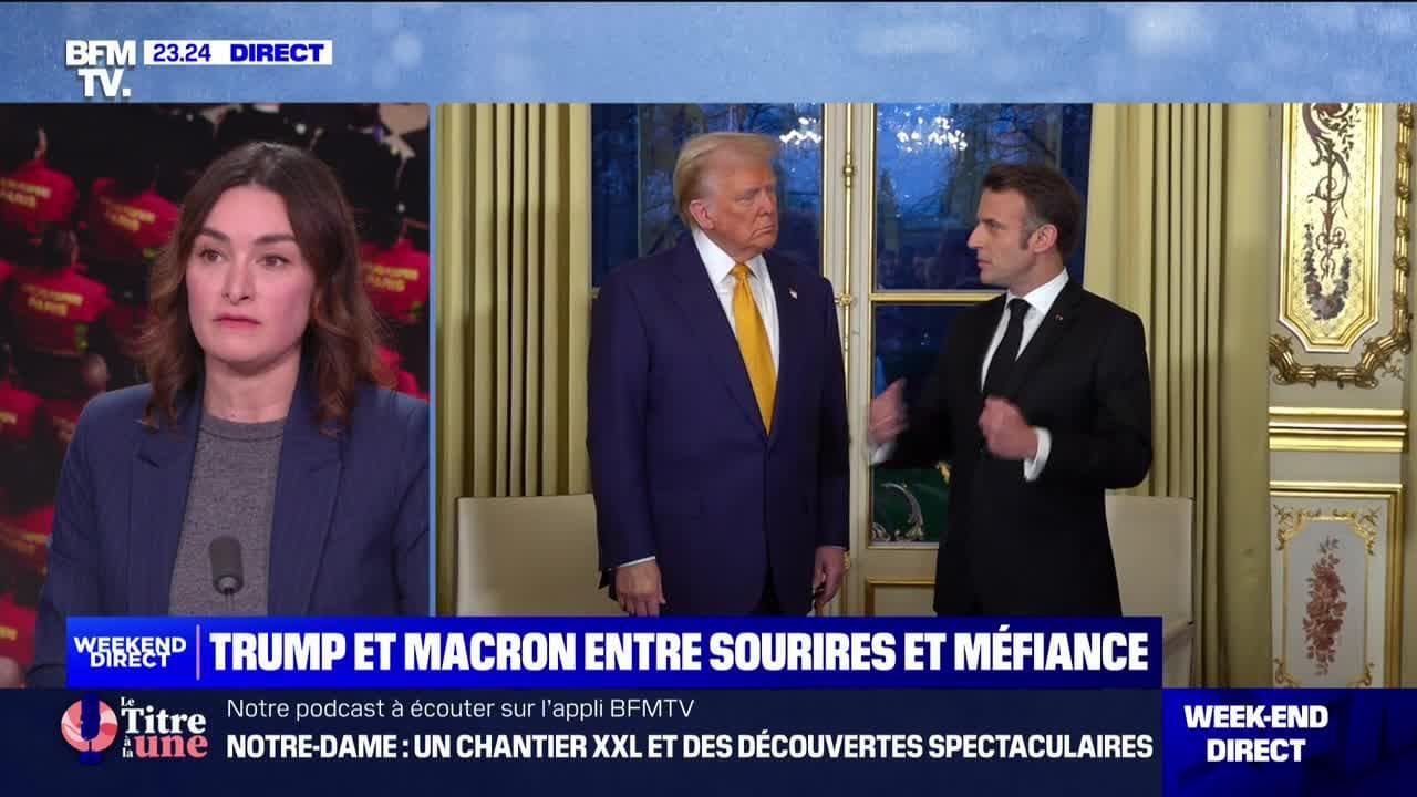 Trump et Macron entre sourires et méfiance - 07/12