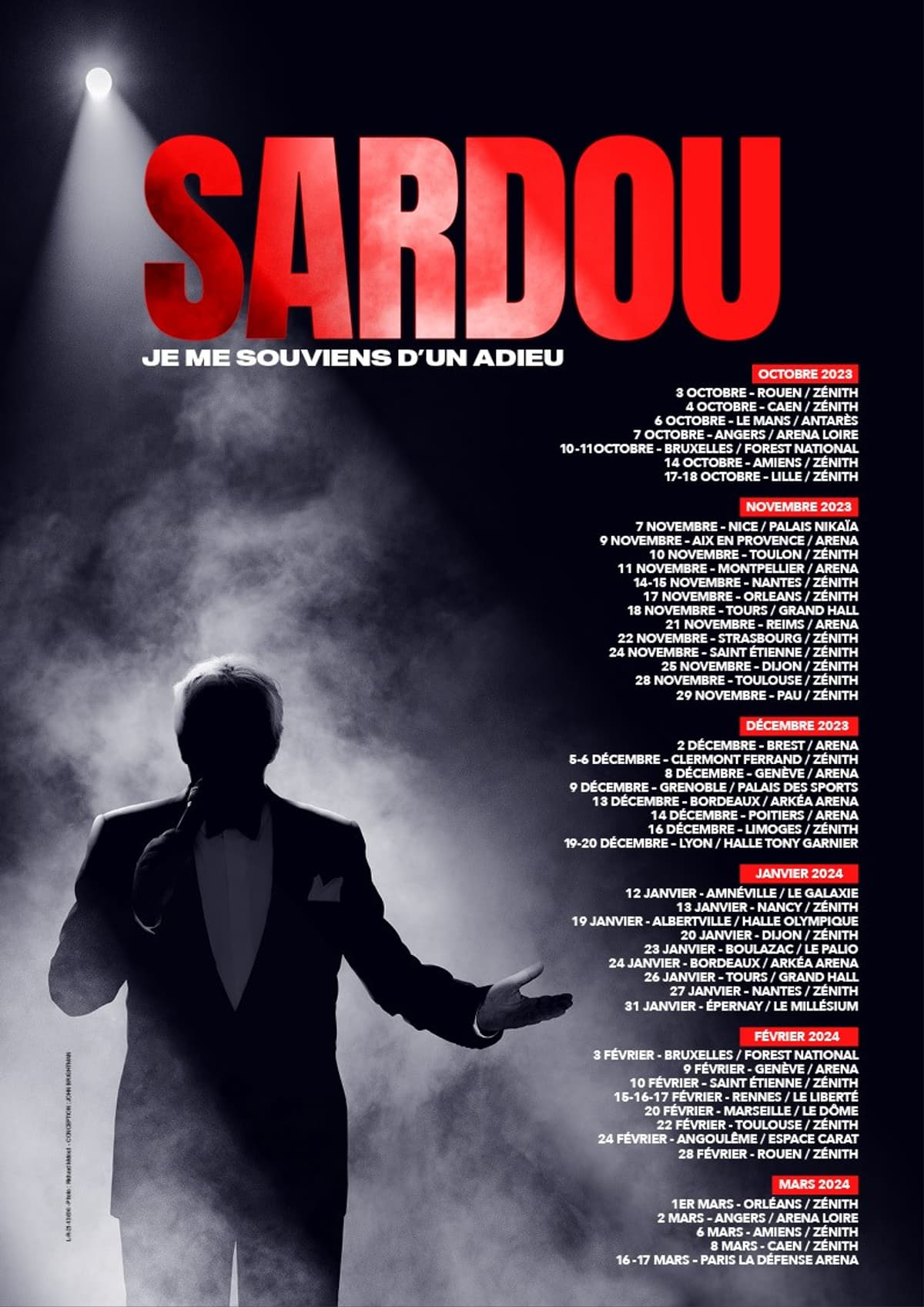 Michel Sardou rajoute cinq nouvelles dates à sa tournée d'adieu