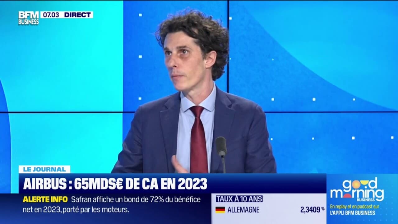 Airbus: 65 milliards d'euros de chiffre d'affaires en 2023