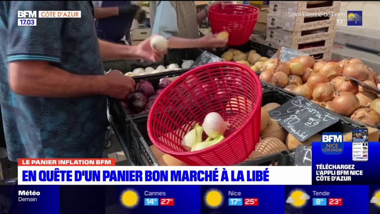 Panier BFM: en quête d'un panier bon marché à Nice