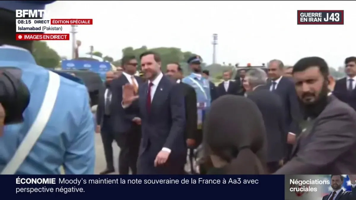 JD Vance est arrivé à Islamabad, au Pakistan, pour le début des ...