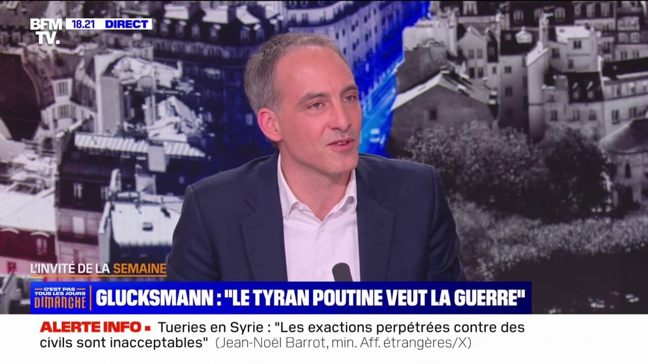 Soutien militaire à l'Ukraine: Raphaël Glucksmann (Place publique ...