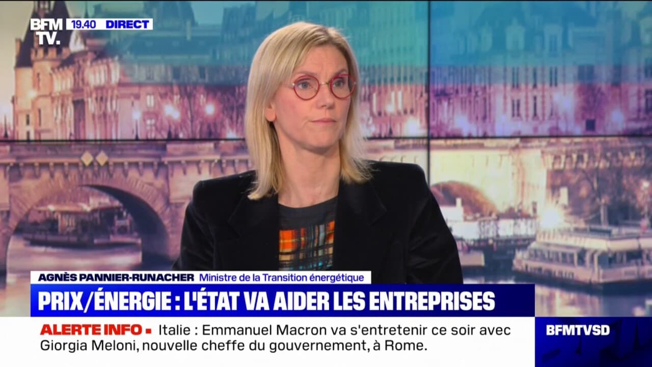 Agnès Pannier-Runacher: "Nous ne reviendrons pas sur la fin de cette ...