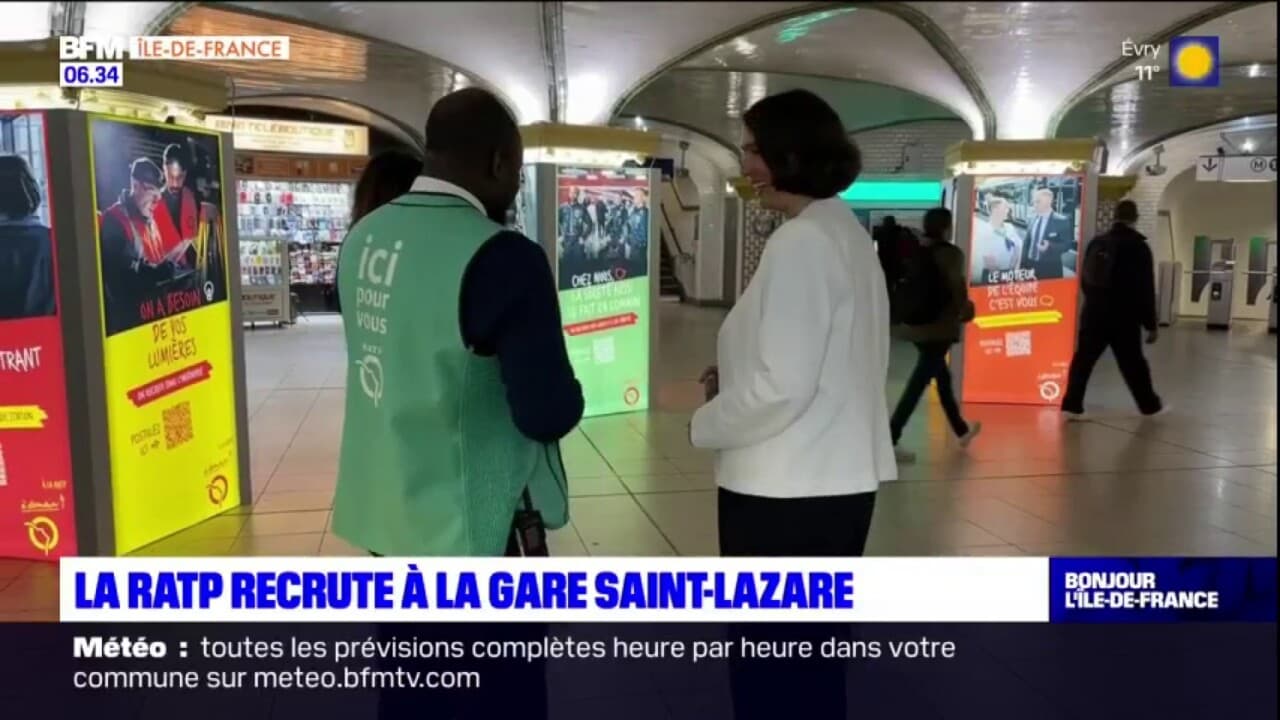 Île-de-France: la RATP recrute au cœur de la gare Saint-Lazare Île-de-France: la RATP recrute au cœur de la gare Saint-Lazare