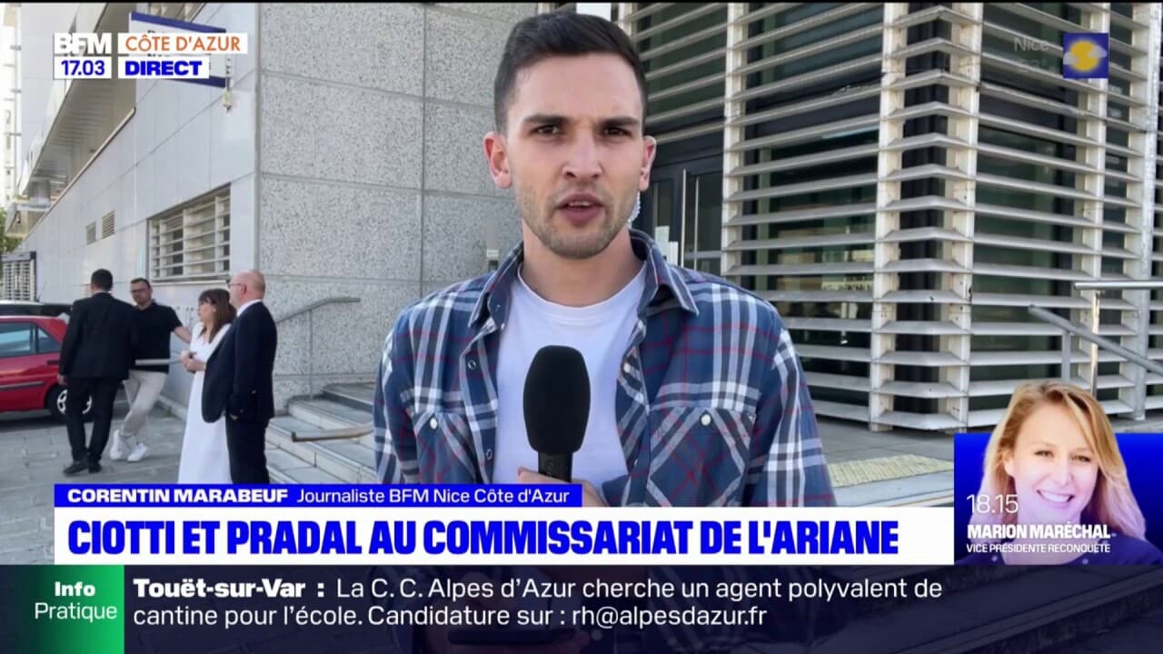 Nice: le député Philippe Pradal au commissariat de l'Ariane