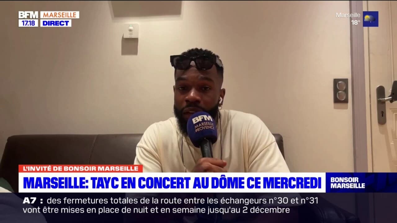 Tayc en concert au Dôme: Marseille est "une ville qui te ramène à la ...