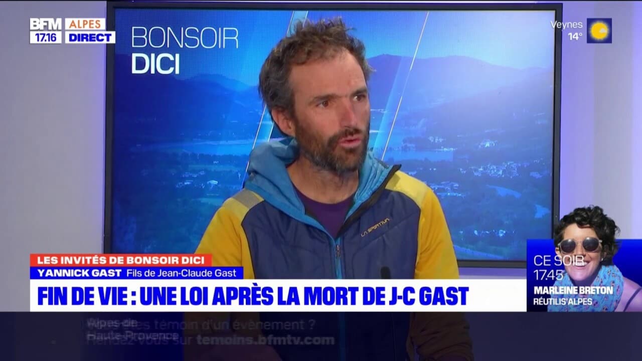 Yannick Gast, fils de Jean-Claude Gast, qui a été euthanasié, revient ...