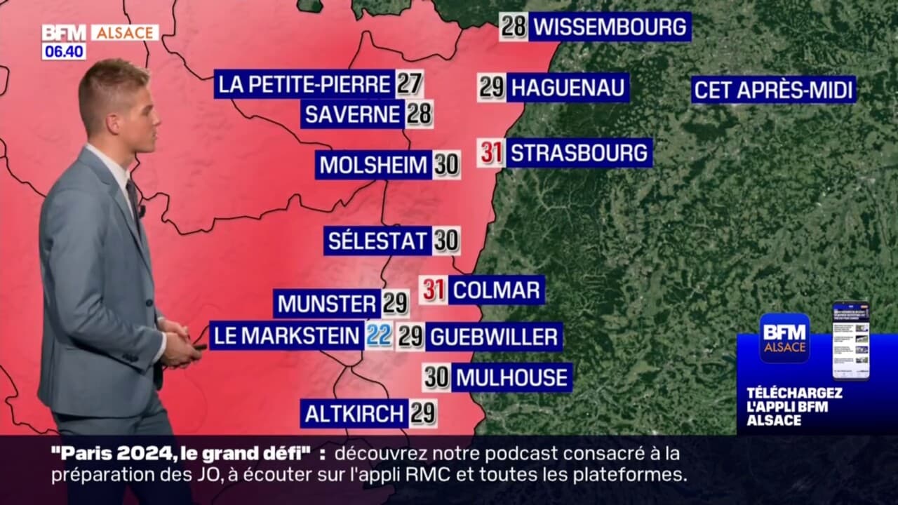 Météo Alsace: une rentrée sous le soleil et la chaleur, jusqu'à 31°C à ...
