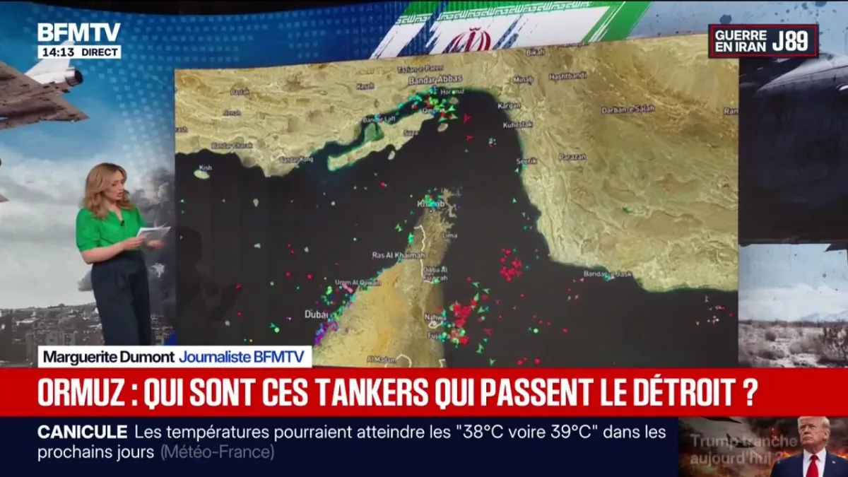 Guerre au Moyen-Orient: qui sont ces tankers qui passent le détroit?