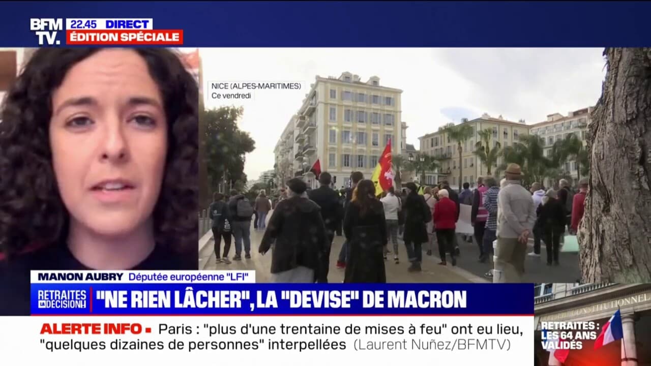 Manon Aubry (LFI): "[Emmanuel Macron] est davantage le garant de la ...