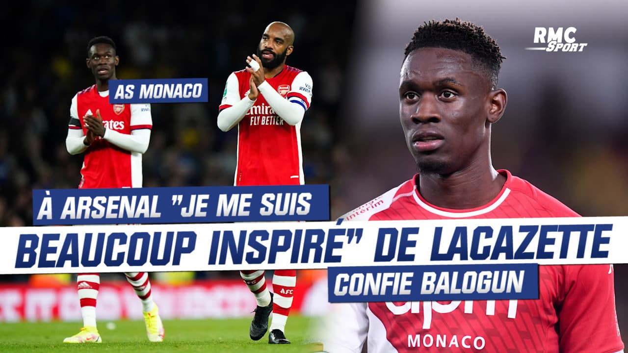 AS Monaco - OL : "je me suis beaucoup inspiré de Lacazette à Arsenal" Balogun élogieux