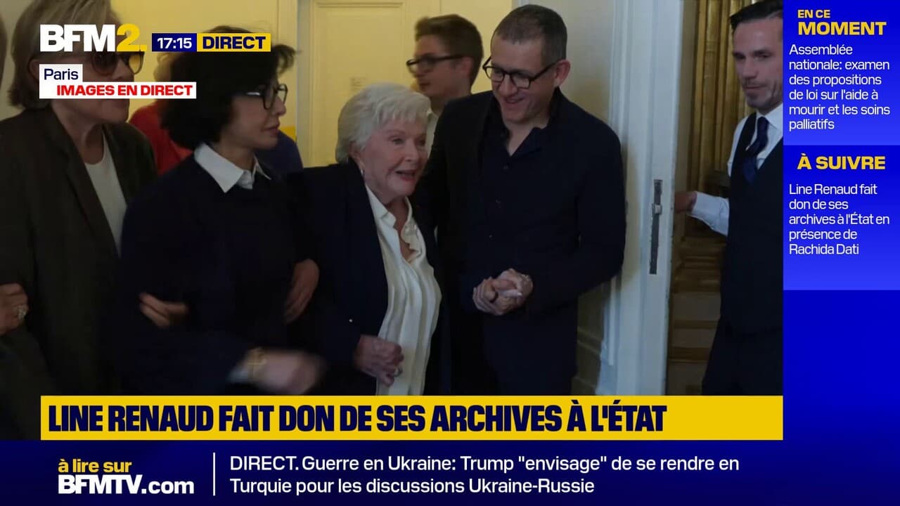 Line Renaud fait don de ses archives à l'État