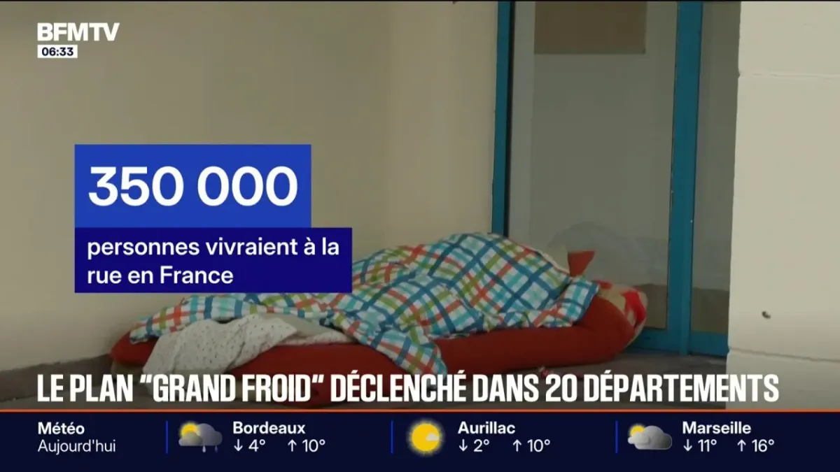 Le plan grand froid activé dans 20 départements: des places d ...