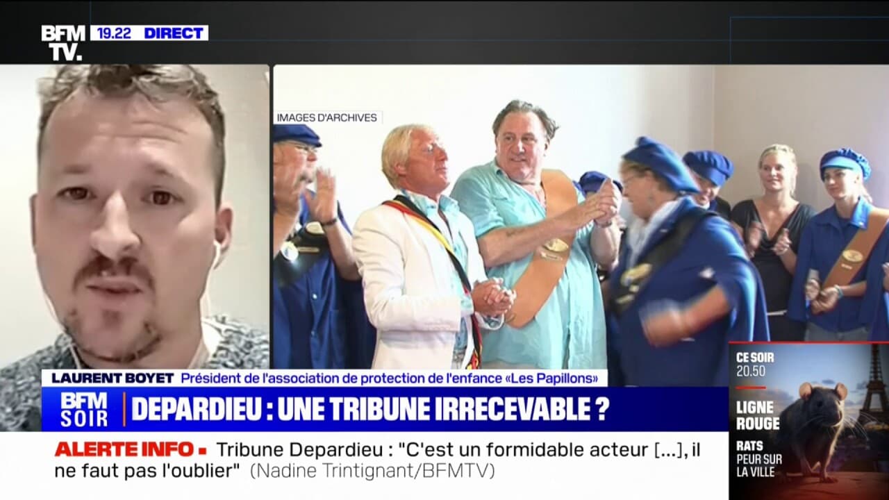 Tribune de soutien à Gérard Depardieu: Laurent Boyet, président de l'association Les Papillons ...