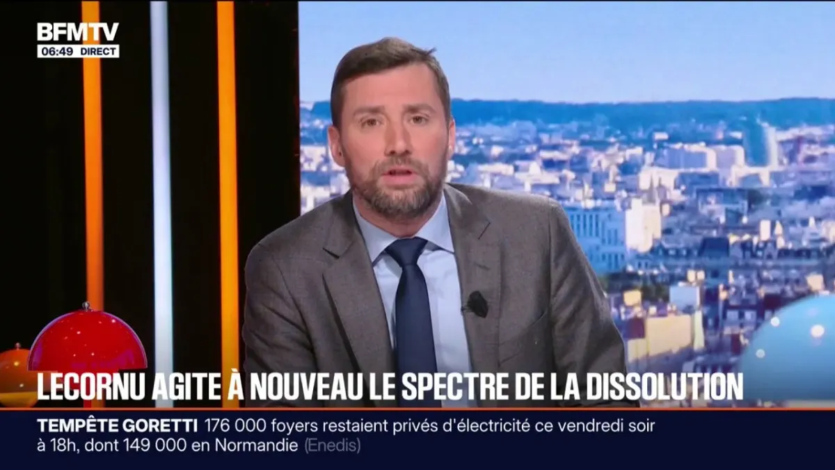 SIGNÉ BFM - Sébastien Lecornu agite de nouveau le spectre de la dissolution