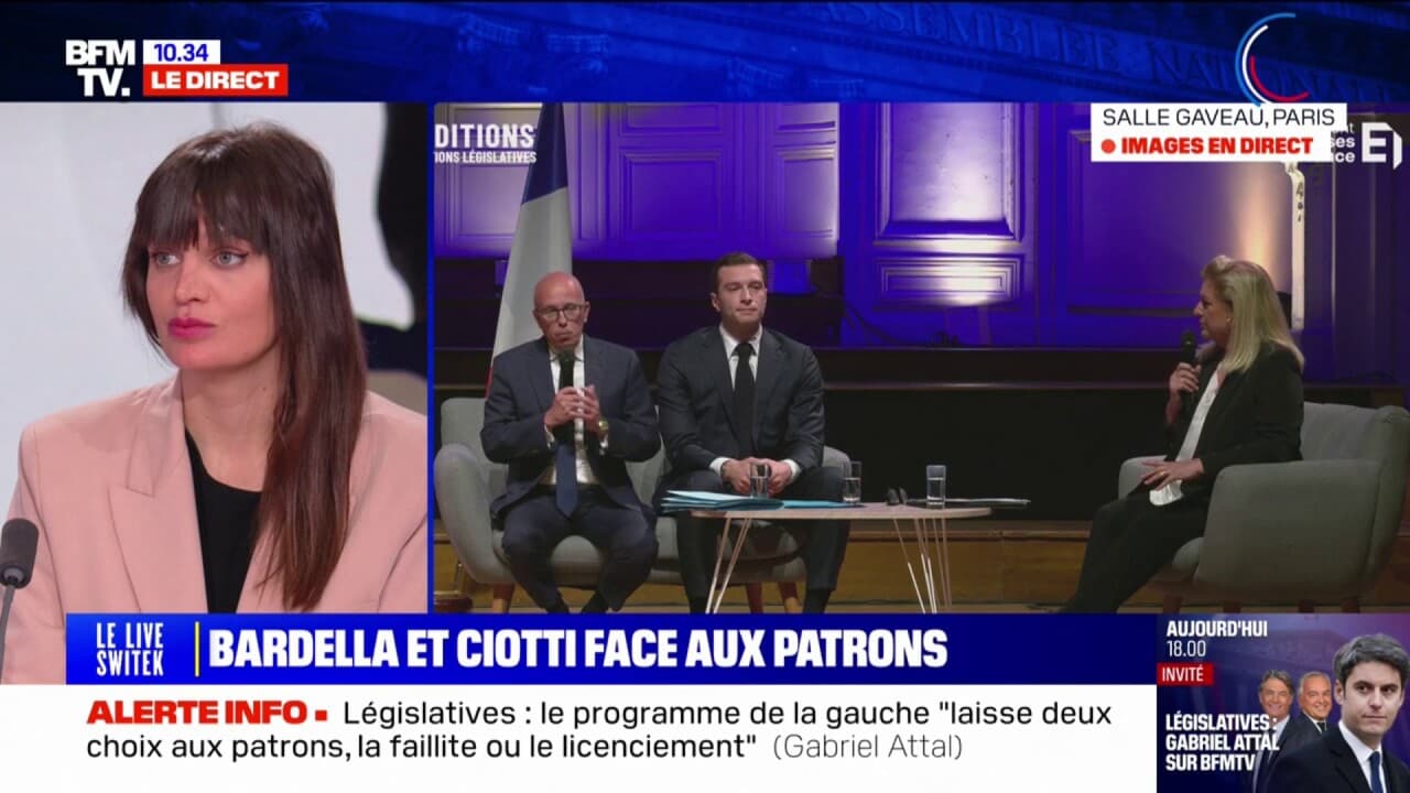 Législatives: Jordan Bardella et Éric Ciotti pour la première fois côte ...