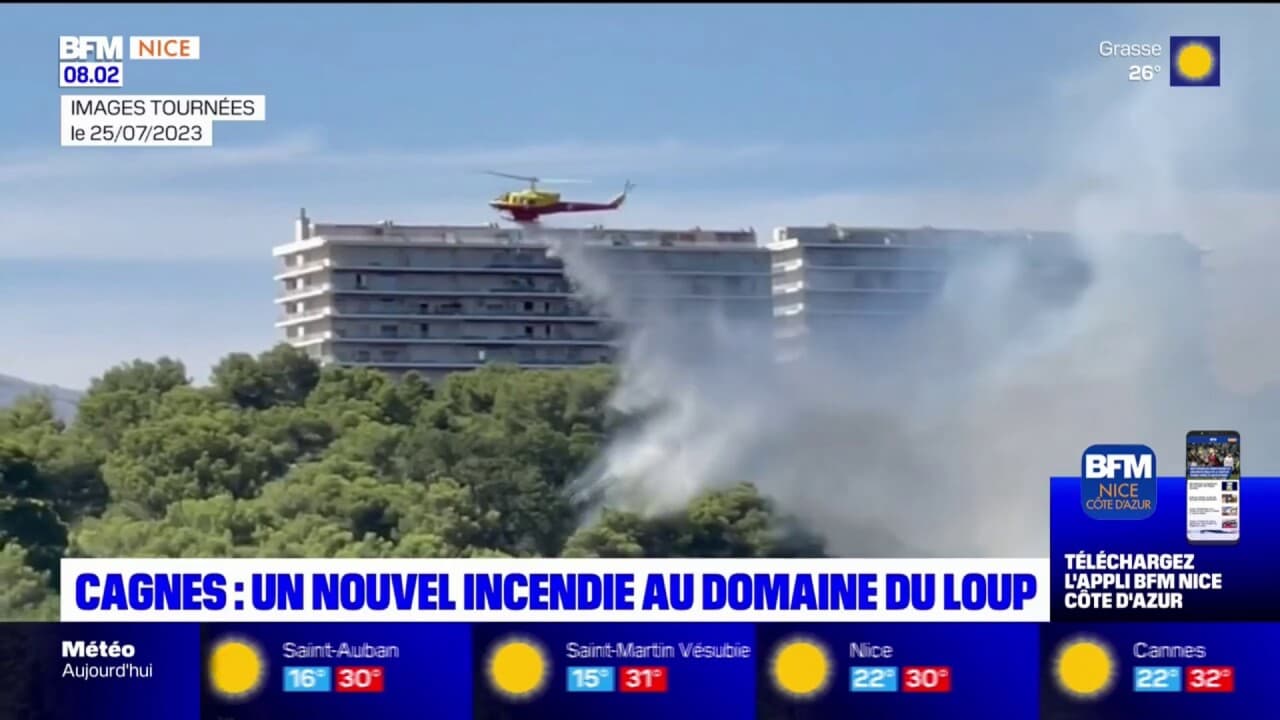Alpes-Maritimes: les pompiers maîtrisent un nouvel incendie à Cagnes-sur-Mer