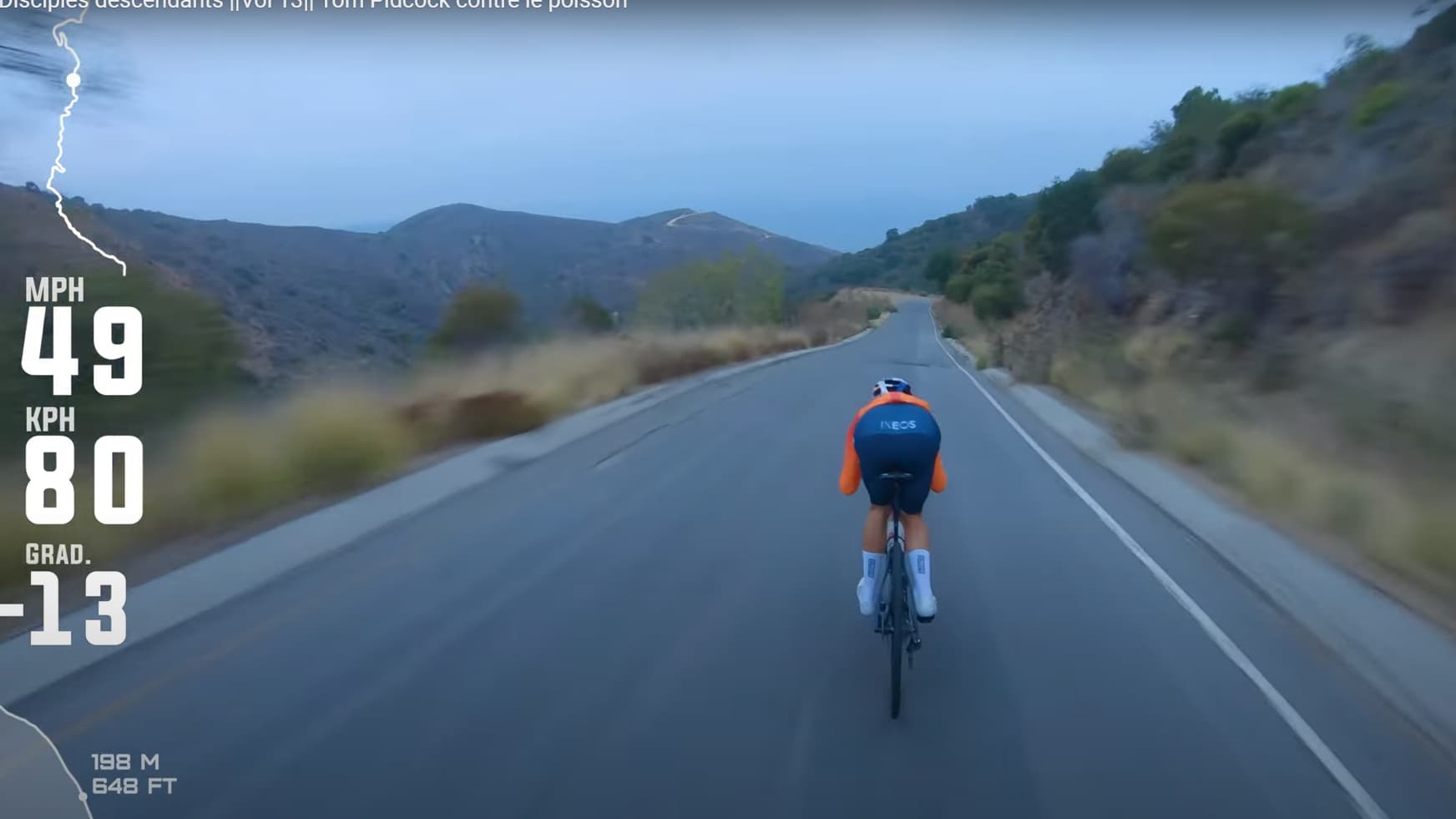 Cyclisme: la vidéo d'une folle descente de Tom Pidcock devient virale