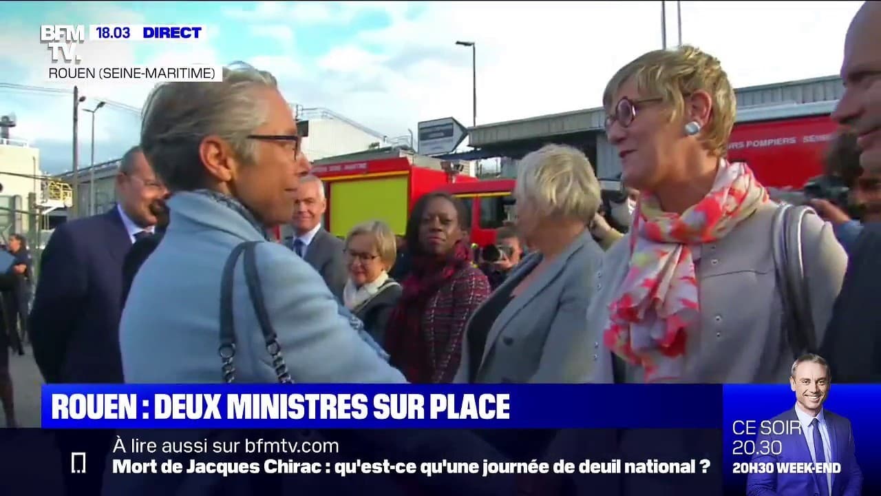 Rouen: Agnès Buzyn et Elisabeth Borne viennent d'arriver sur place