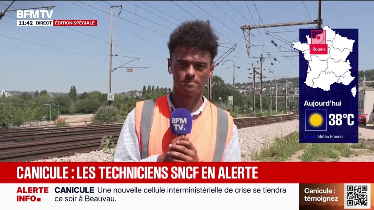 Canicule: les rails de la SNCF en surchauffe
