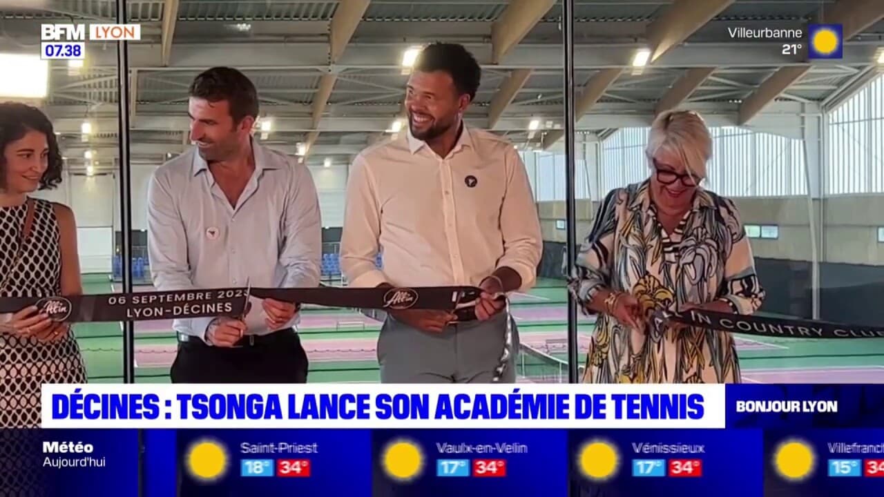 Décines: Tsonga lance son académie de tennis