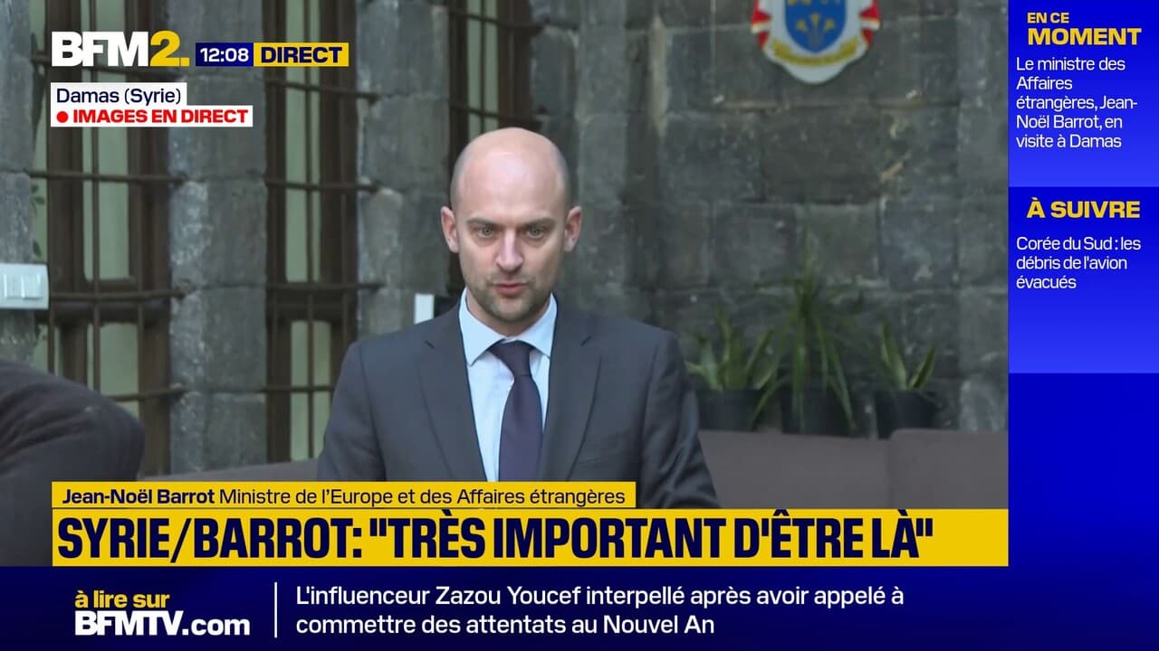 Jean-Noël Barrot, le chef de la diplomatie française, évoque "un nouvel ...
