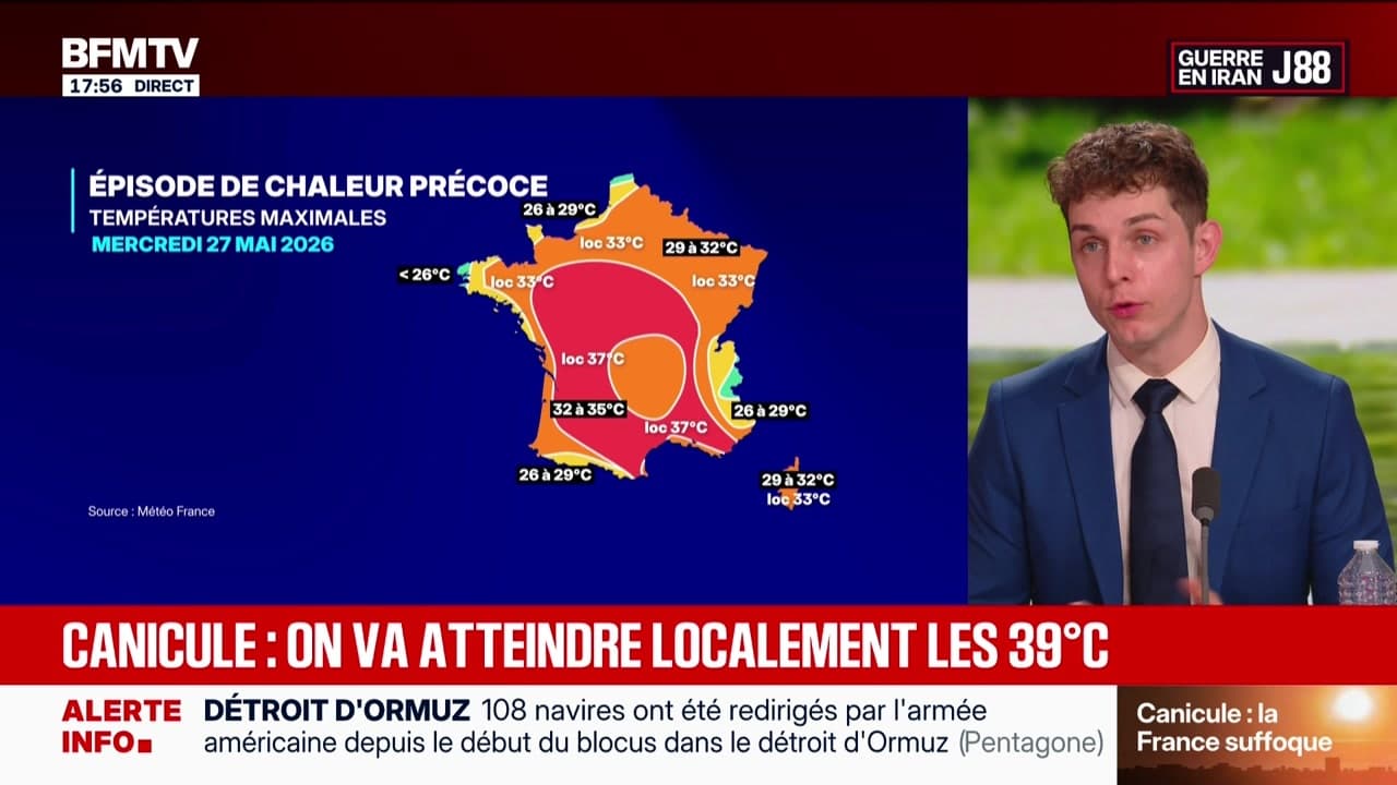 Marschall Truchot : Canicule, on va atteindre localement les 39 °C - 26/05