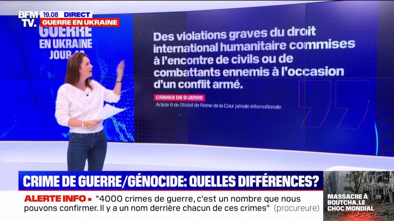 Génocide, crime de guerre, crime contre l'humanité: quelles sont les ...