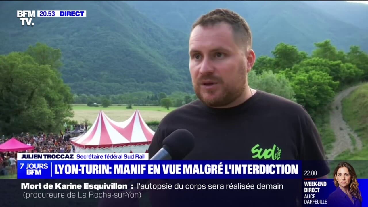 Projet de TGV Lyon-Turin: de nombreux manifestants présents dans la ...