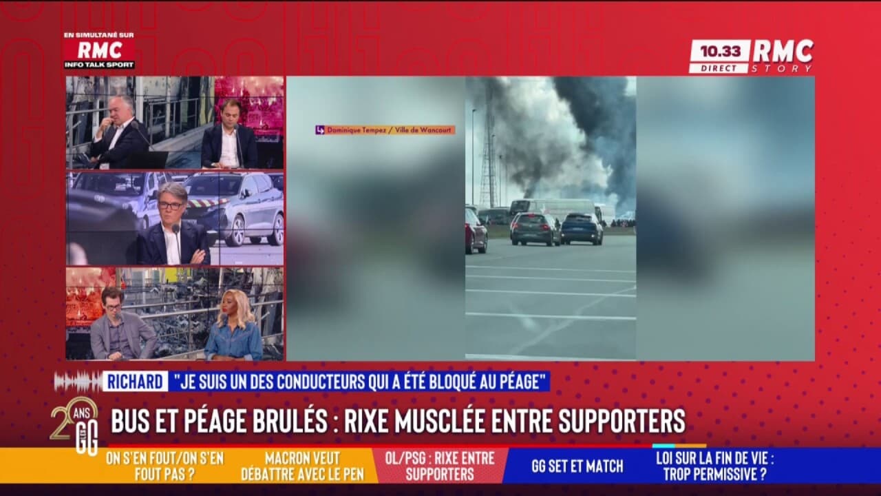 Affrontements violents avant PSG-OL: le chauffeur d'un car de ...