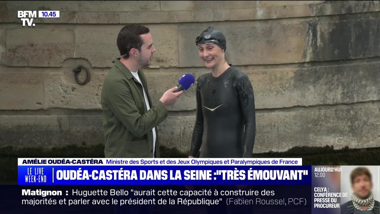 Seine : Amélie Oudéa-Castéra, le grand plongeon - 13/07