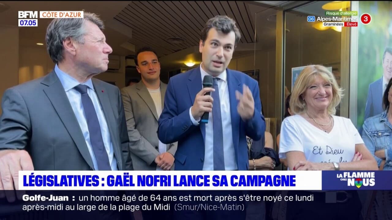 Législatives: l'adjoint au maire de Nice Gaël Nofri lance sa campagne