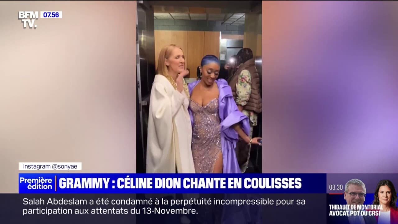 Céline Dion filmée en train de chanter dans les coulisses des Grammy Awards, une première depuis ...