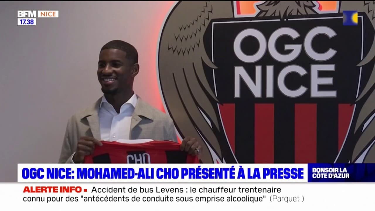 OGC Nice: Mohamed-Ali Cho présenté à la presse