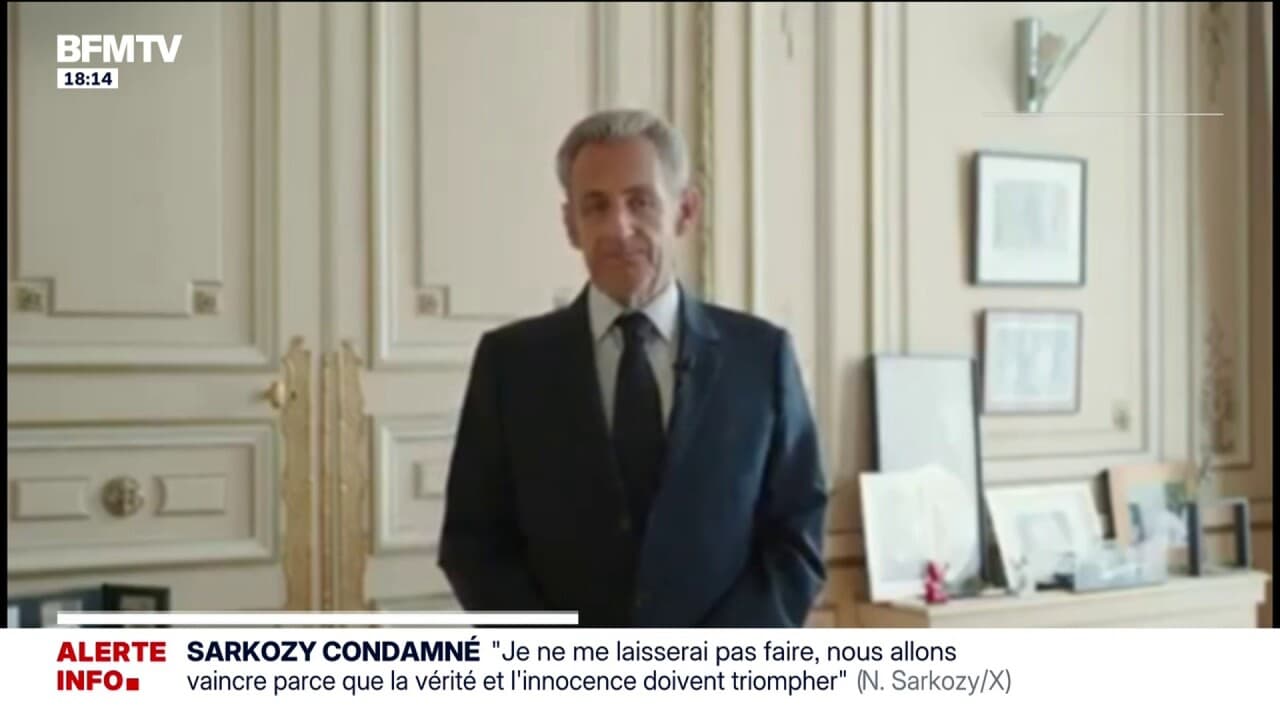 Condamné, Nicolas Sarkozy promet "de ne pas se laisser faire" et assure ...