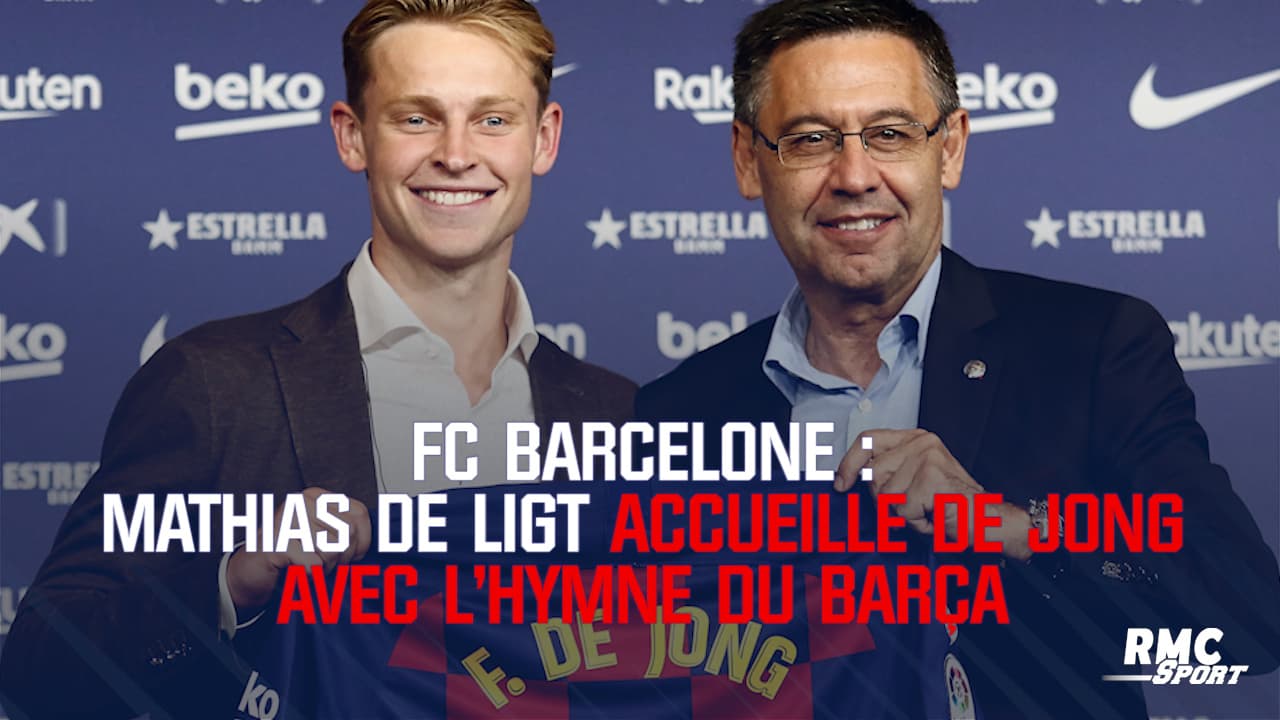 FC Barcelone : Quand Mathias De Ligt accueille De Jong avec l'hymne du ...