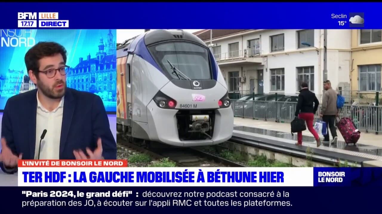 Béthune: la gauche se mobilise pour alerter sur l'état de la ligne de TER