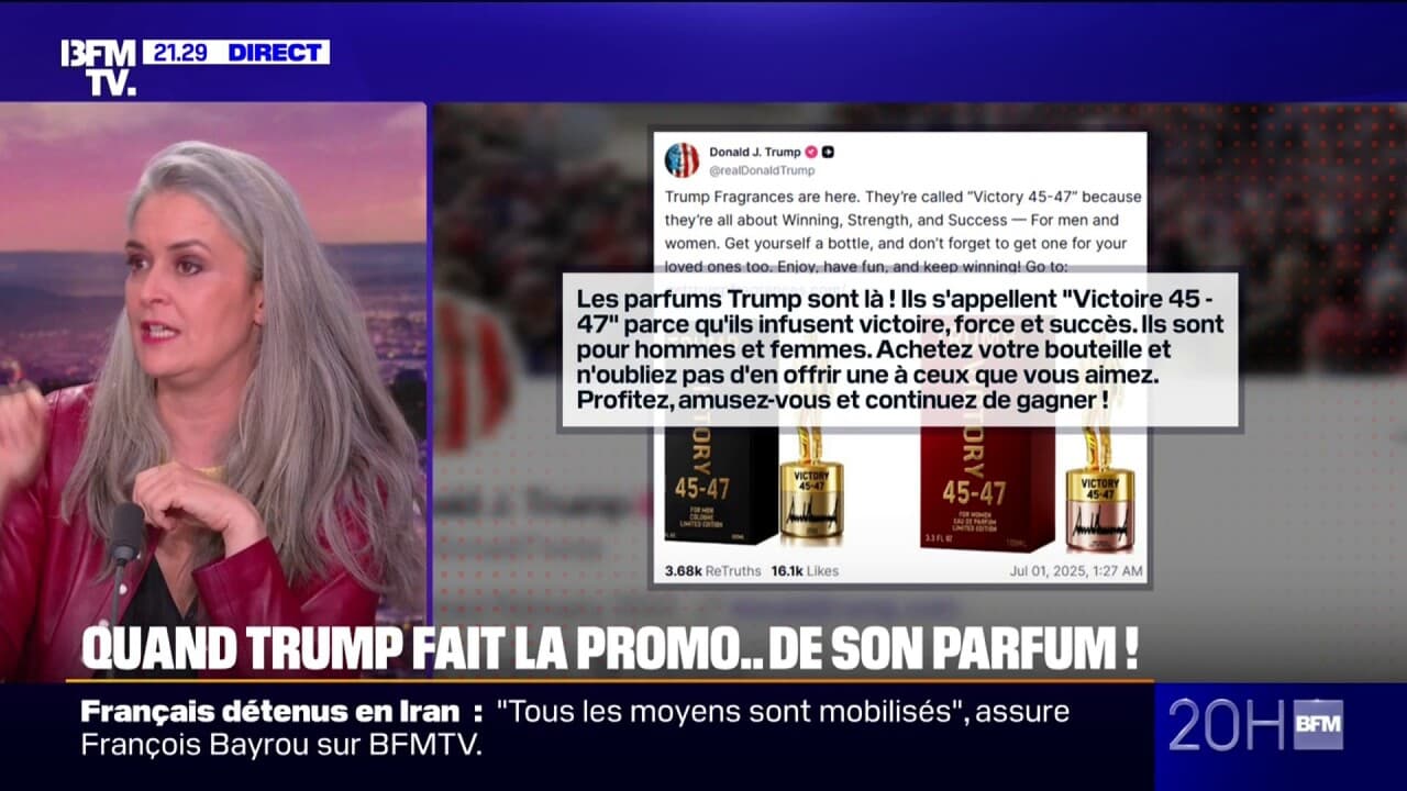 Donald Trump lance son parfum "Victory 45-47", un clin d'œil à ses ...