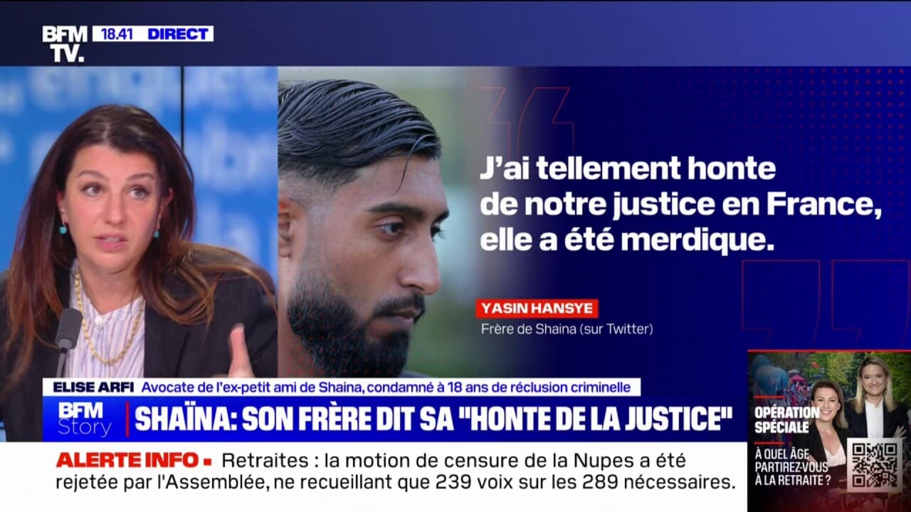 Meurtre de Shaïna: "Ce sont des propos terribles", l'avocate de l’ex ...