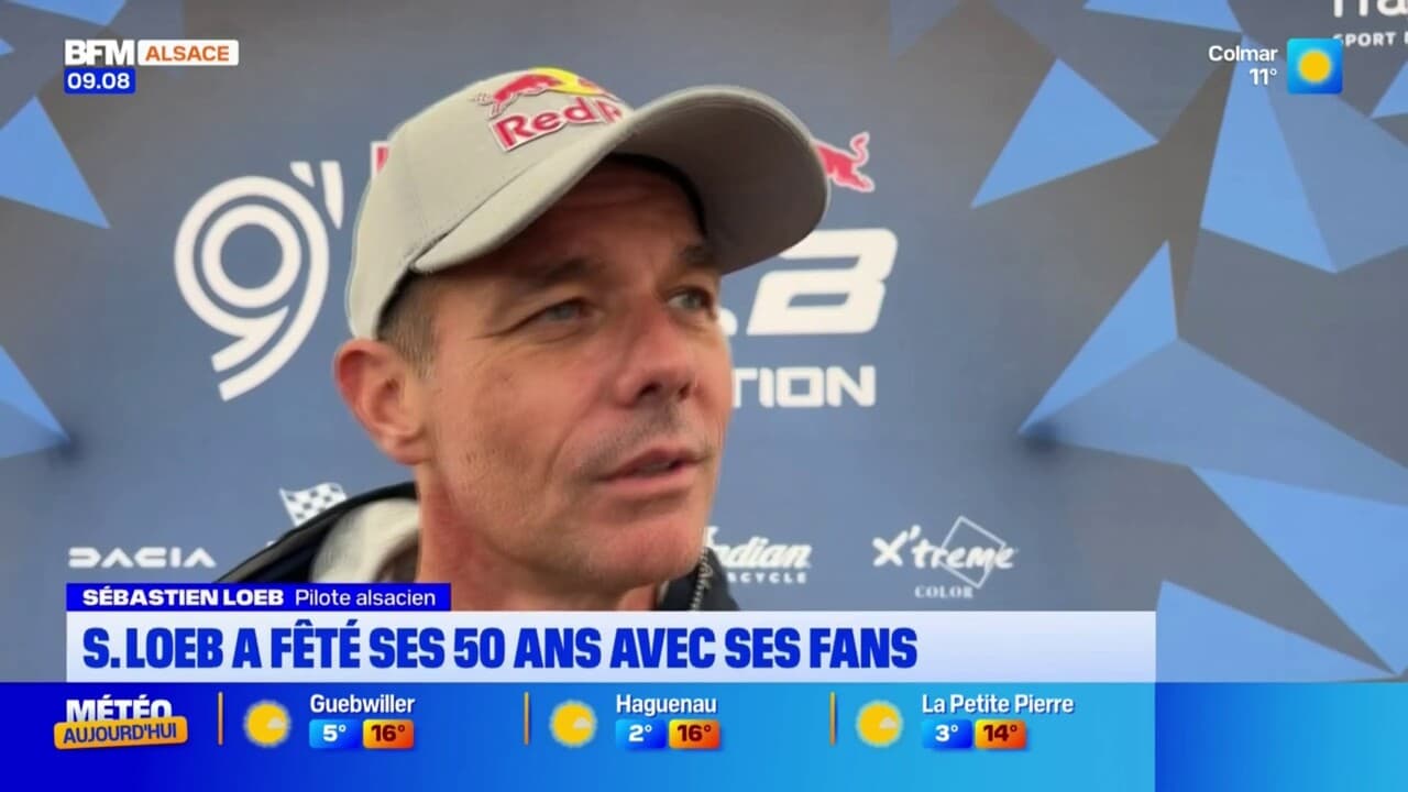 Sébastien Loeb était à l'Anneau du Rhin pour fêter ses 50 ans