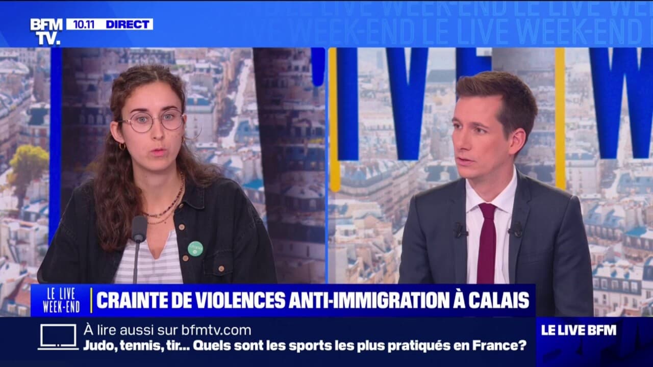 Amélie Moyart, porte-parole de l'association Utopia 56, craint une ...