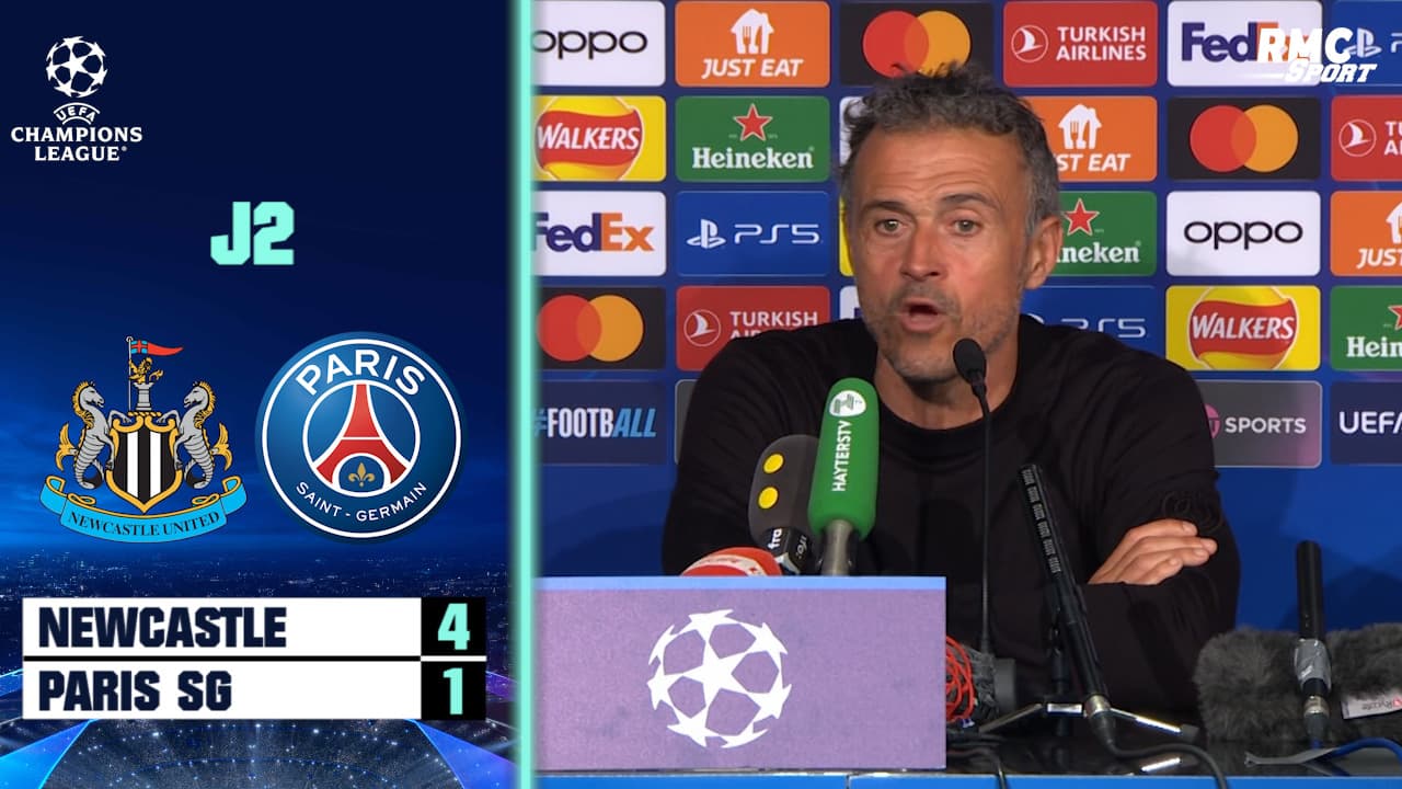 Newcastle 4-1 PSG : "Le résultat est juste mais excessif" analyse Luis Enrique