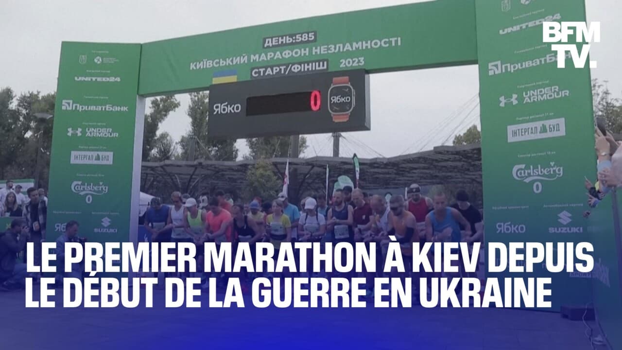 Le premier marathon organisé à Kiev, depuis le début de la guerre en ...