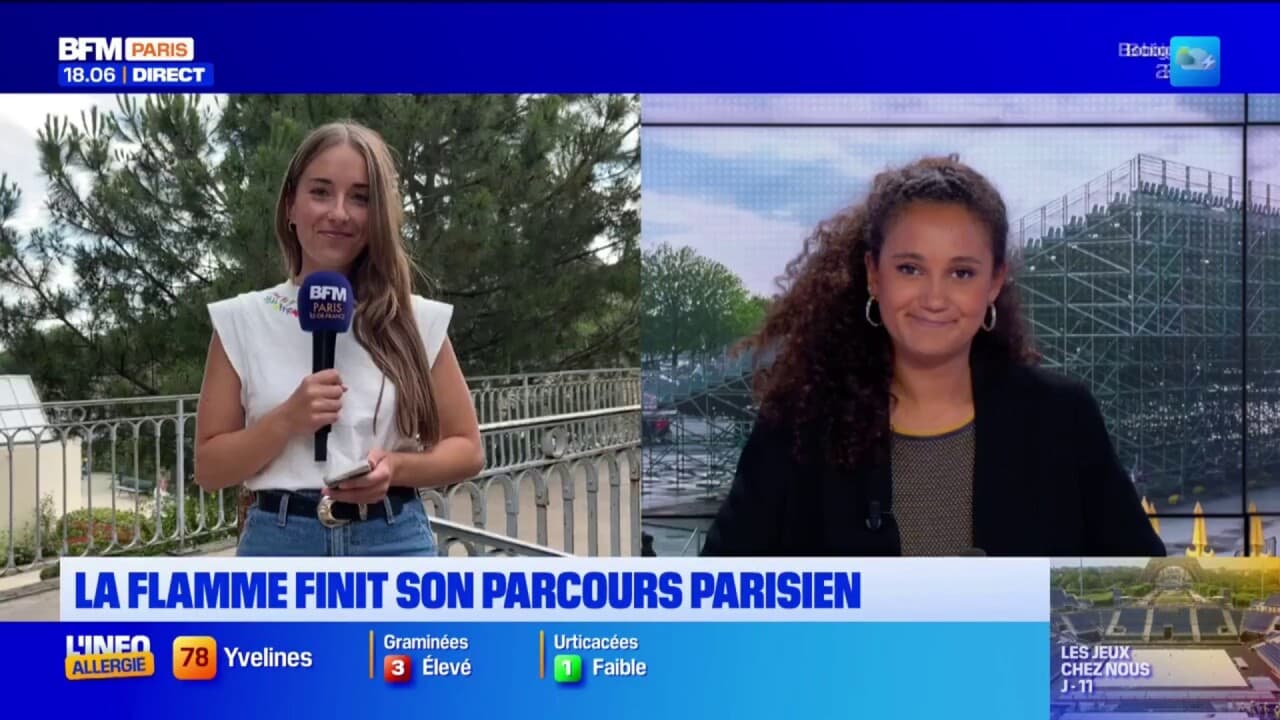 JO 2024: la flamme olympique termine son parcours parisien