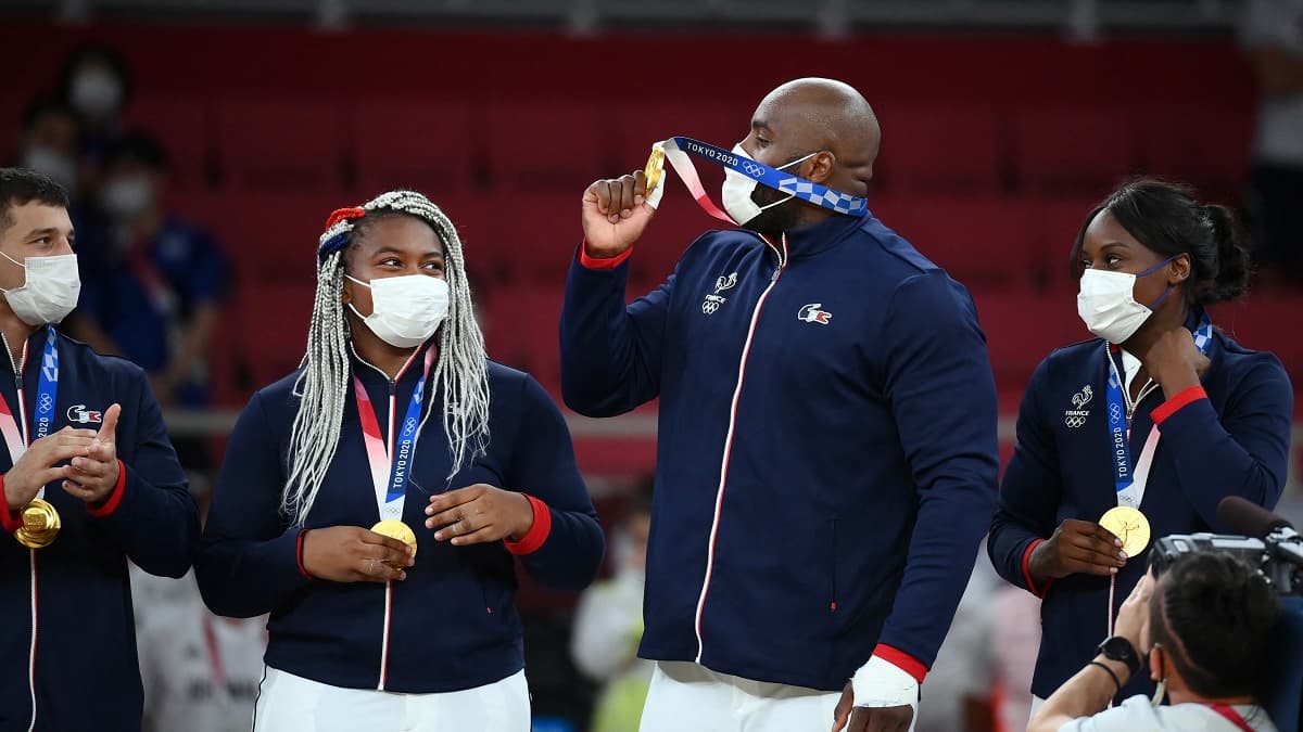 JO 2021 (judo): Teddy Riner raconte l'échange avec Emmanuel Macron ...